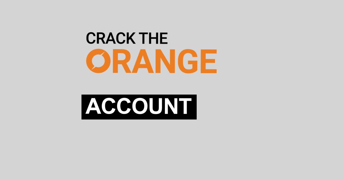Account | Crack the Orange